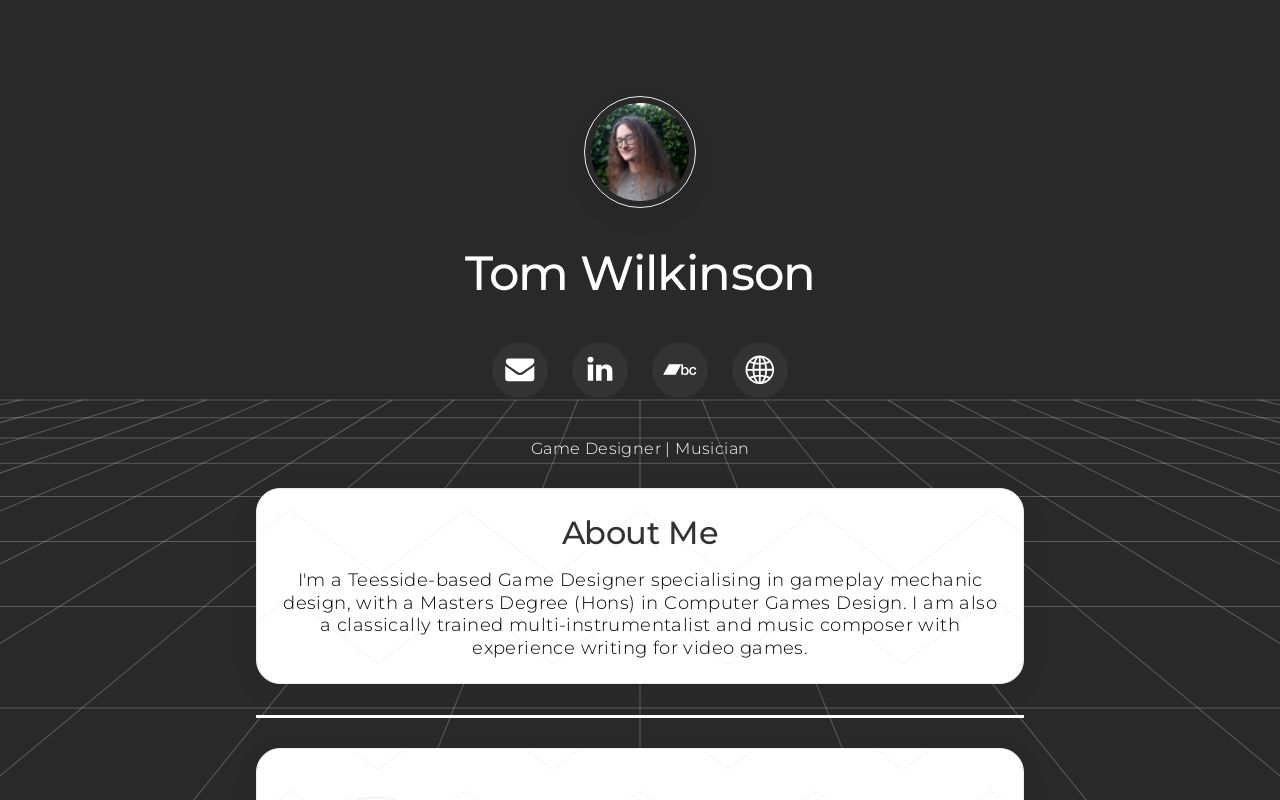 Tom Wilkinson | Game Design | Musician